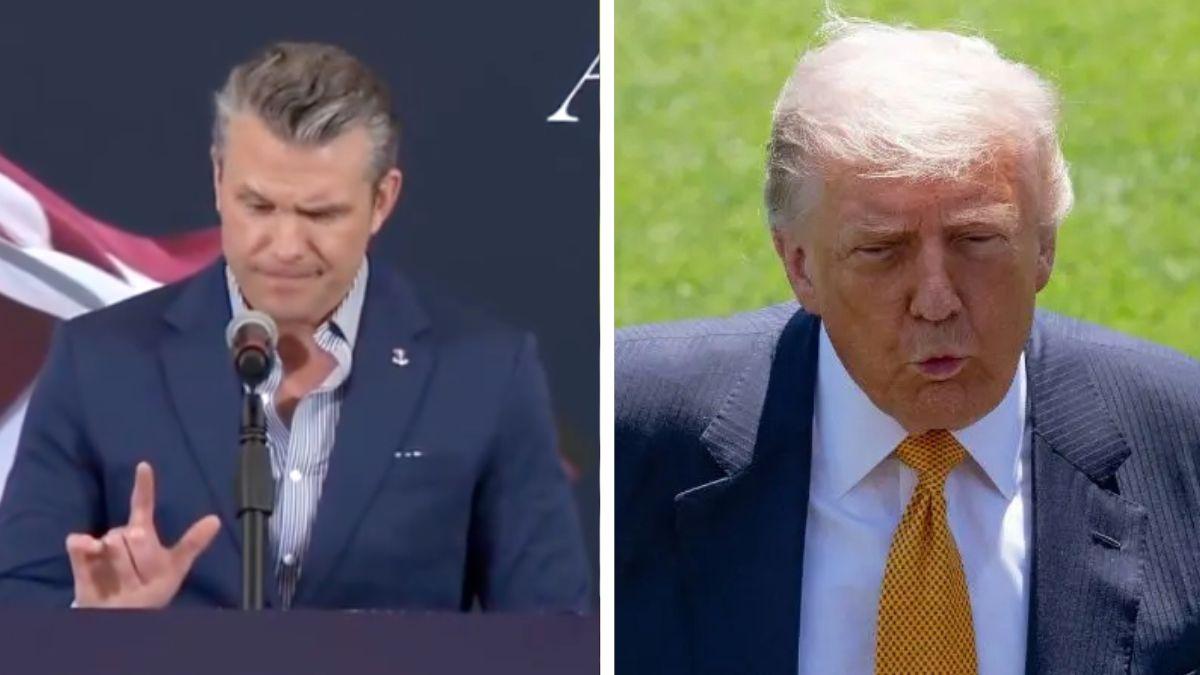Pete Hegseth trolled over 'atrocious' impression of Donald Trump ...