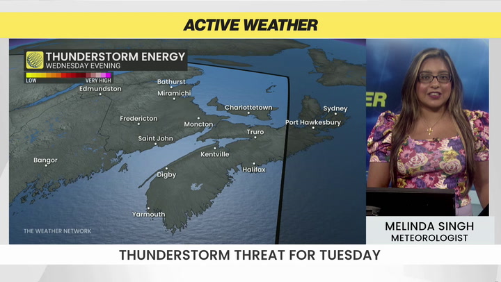 Thunderstorm threat looms over Atlantic Canada this week