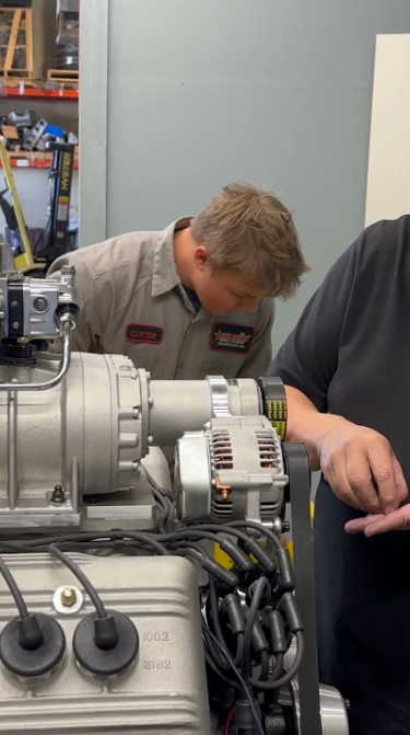 Slick blower Ardun serpentine setup dyno test