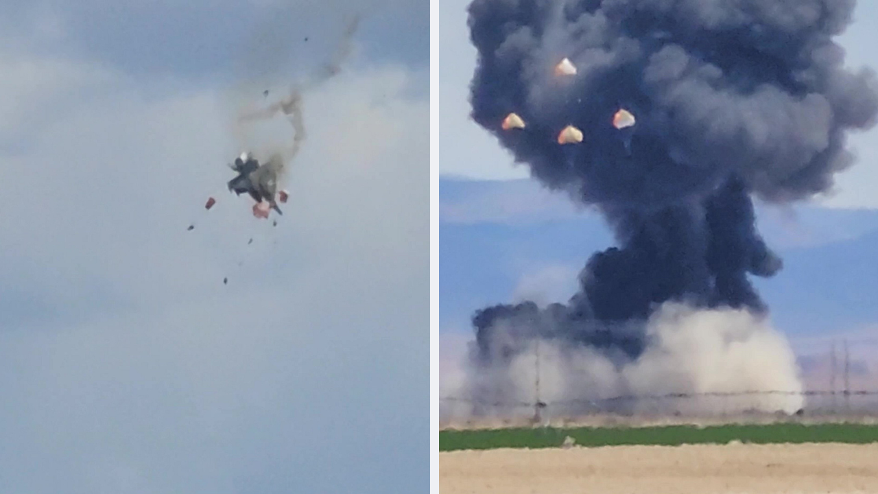 Two US Navy jets collide mid-air at Idaho air show