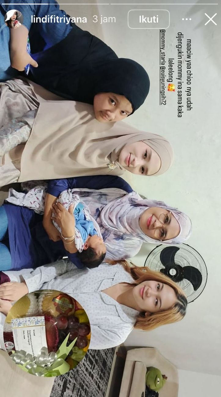 Adem banget! Inara Rusli jenguk anak Virgoun dan Lindi Fitriyana, istri ...
