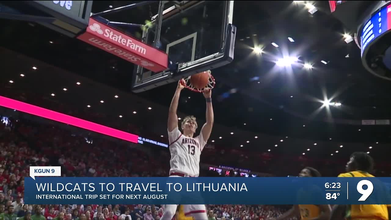 Arizona basketball to travel to Lithuania in August