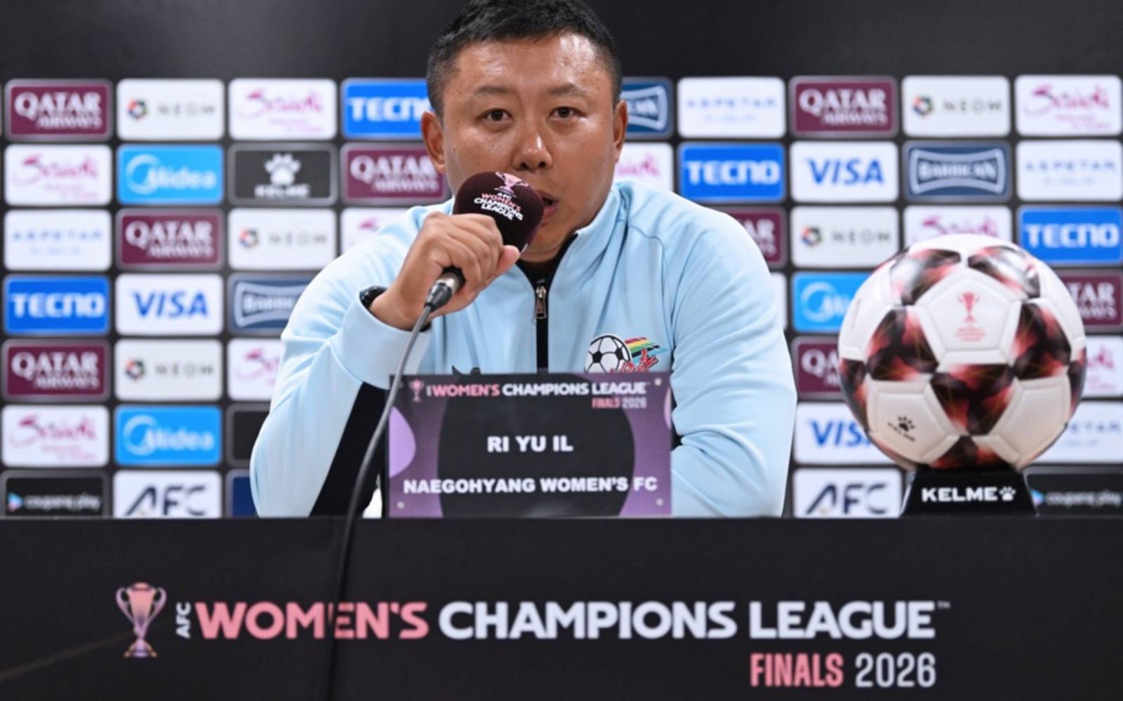 We're here solely to play football, insists North Korean coach