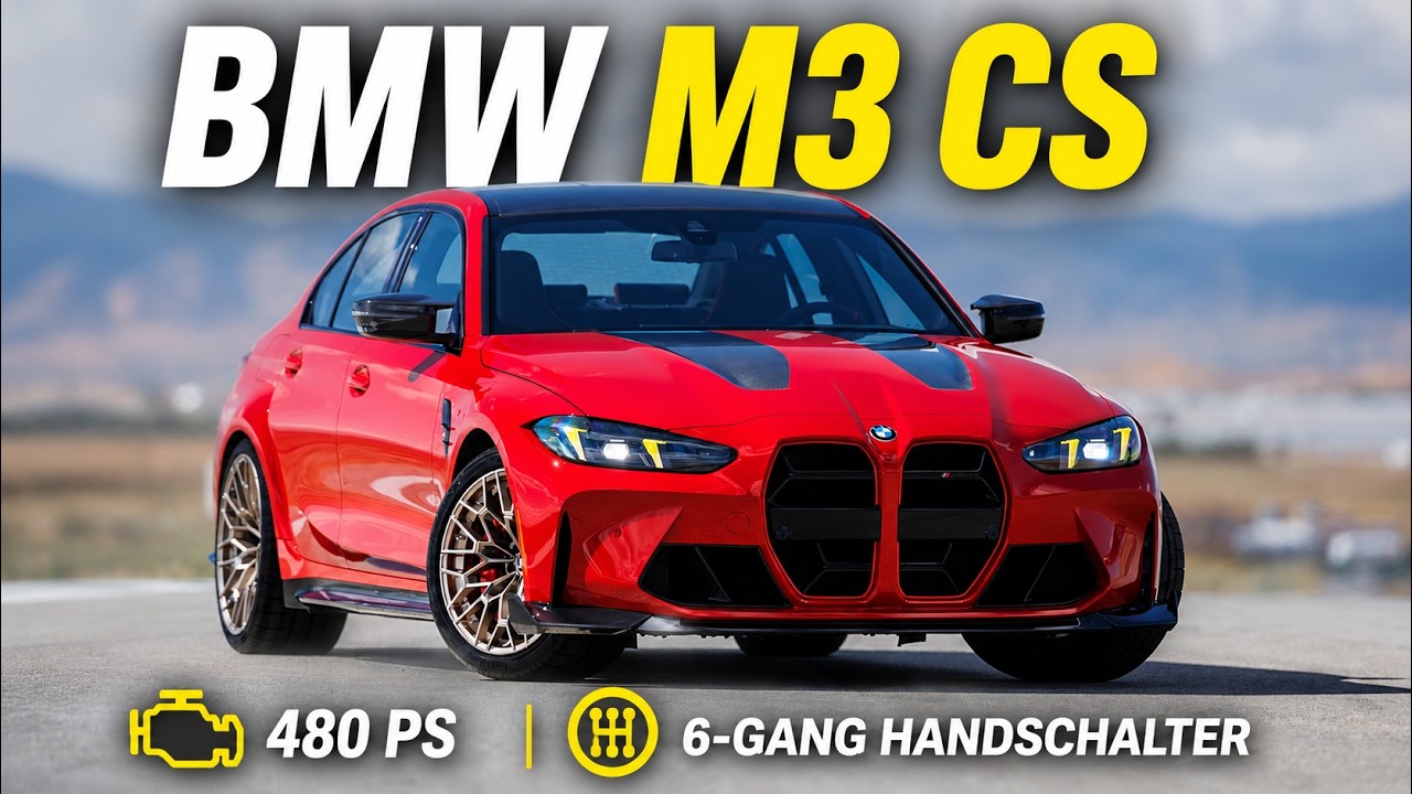 BMW M3 CS G80 mit 6-Gang-Handschaltung offiziell vorgestellt