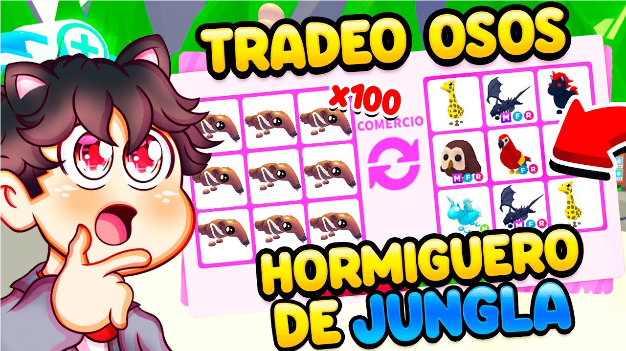 Intercambiando oso hormiguero por Robux en Adopt Me