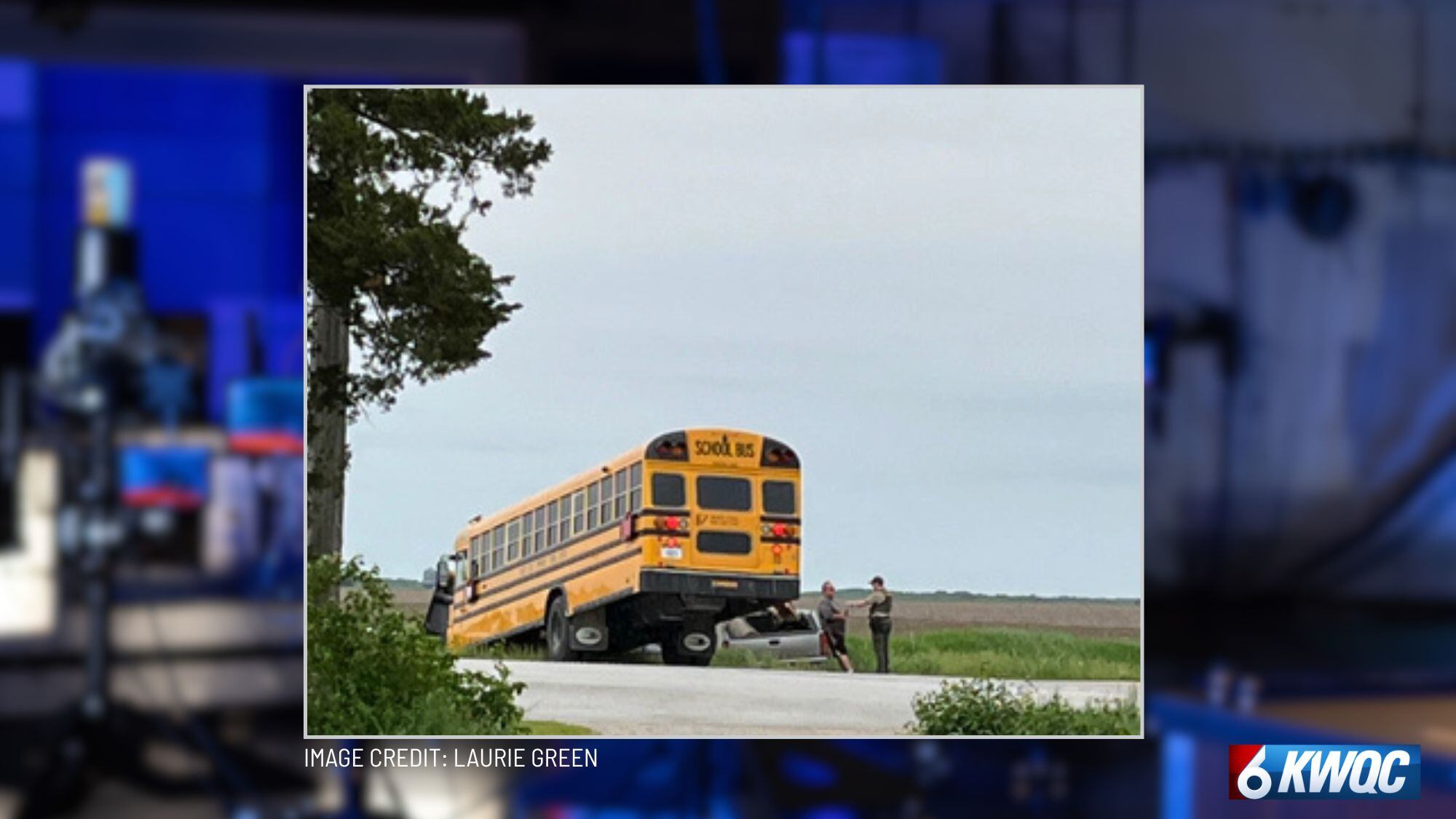School bus driver cited in crash that sent 2 to hospital