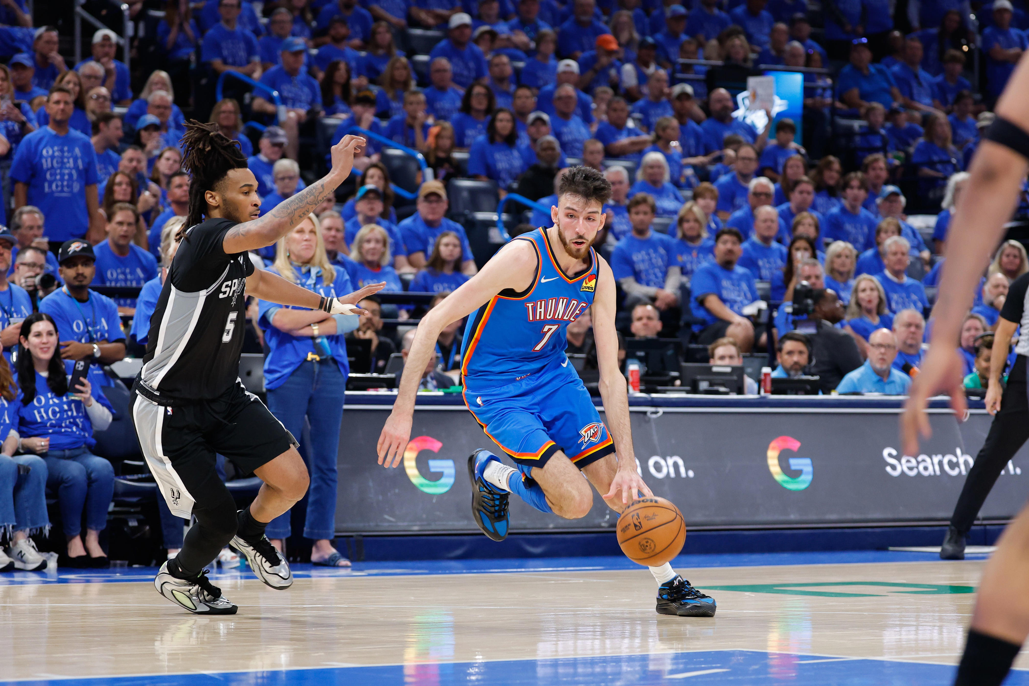 Chet Holmgren's Spurs-fueled nightmares continue in Thunder's Game 1 loss
