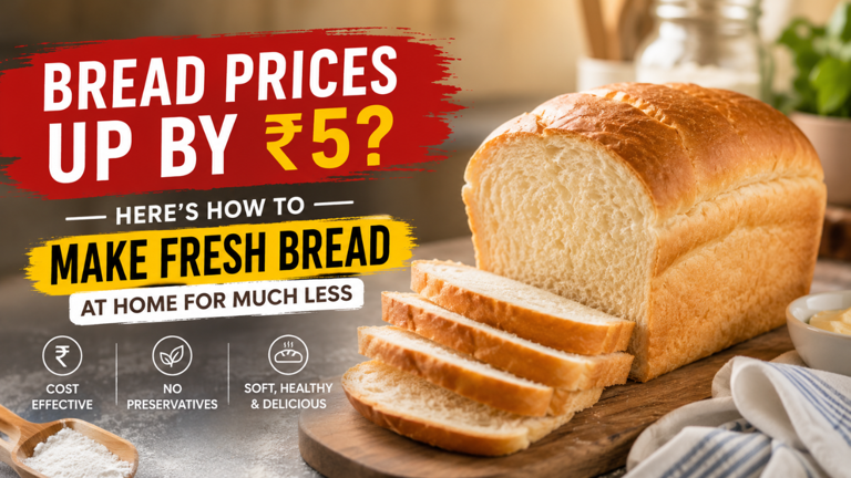 Bread prices up by ₹5? Here’s how to make fresh bread at home for much less
