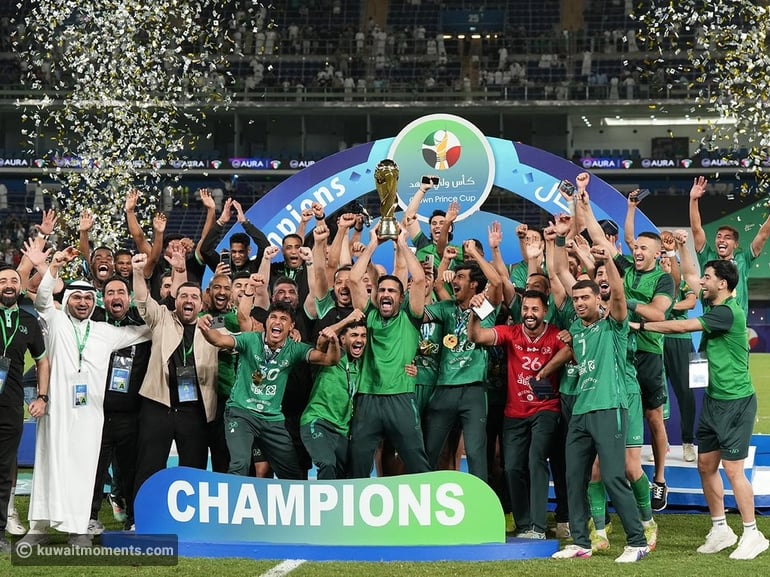 Al Arabi win Crown Prince Cup 2026, beating Kuwait SC