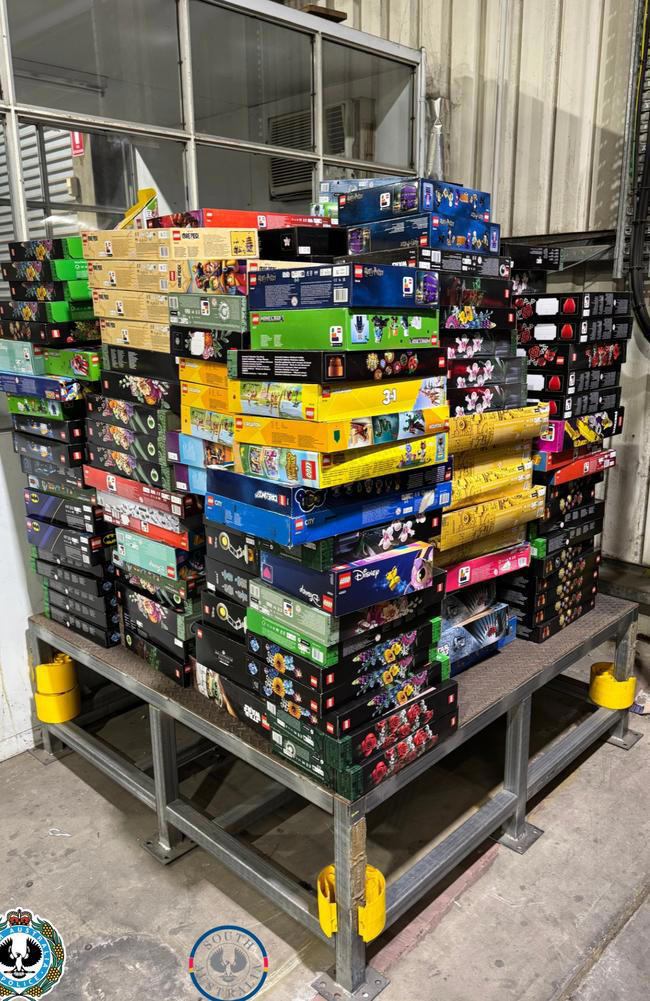 Mum with 15 pallets of stolen Lego in shed