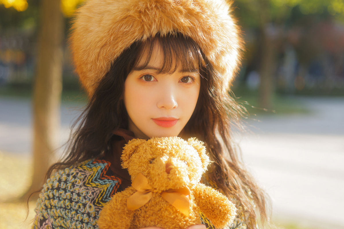 银杏少女 | 摄影 蓝胖子