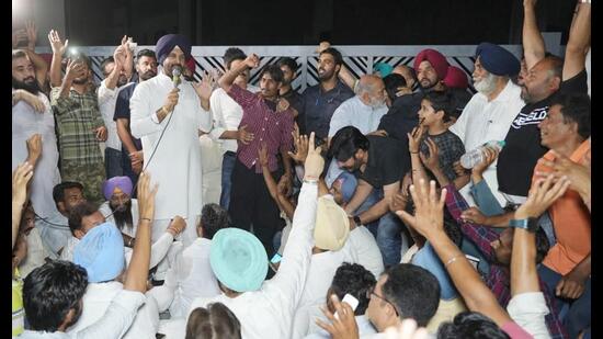 Civic body polls: Opposition protests outside Punjab minister’s ...