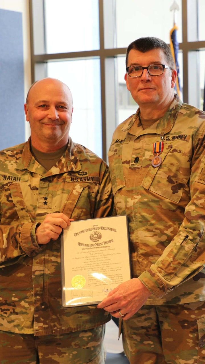 Duty calls: 2 officers honored for decades of exemplary military duty