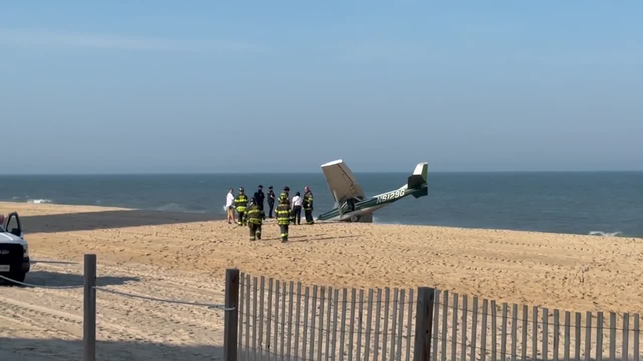Cessna makes emergency landing on Ocean City beach Monday