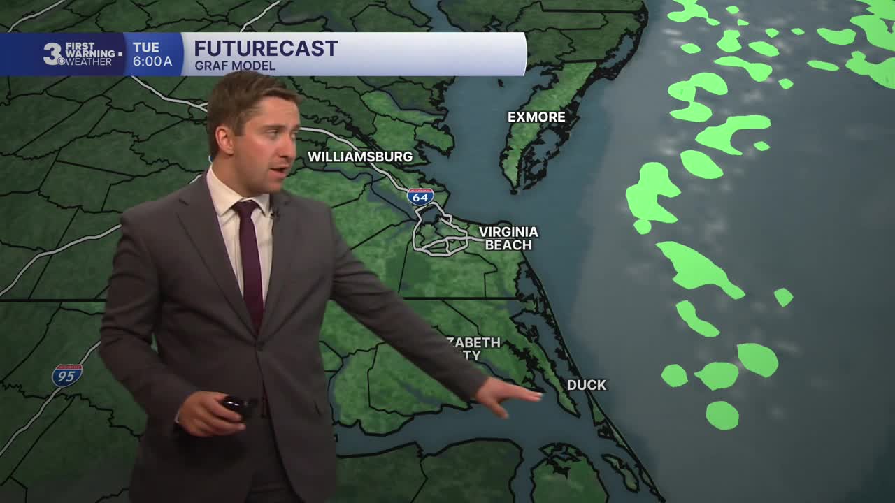 First warning forecast: Hot weather continues Tuesday, cooler Thursday