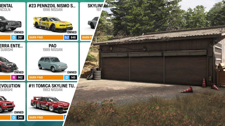 All barn find locations in Forza Horizon 6