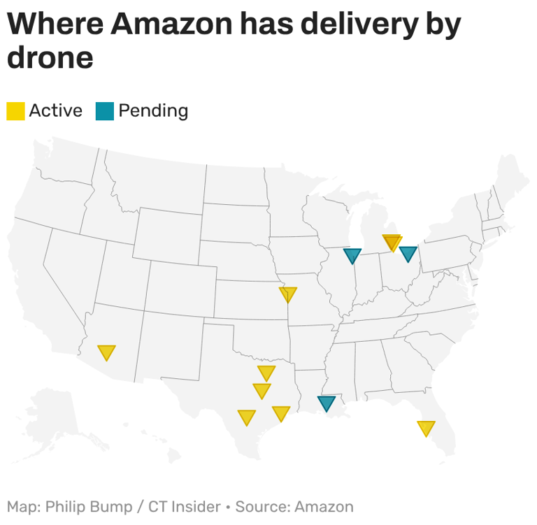 Amazon drone delivery is coming to Connecticut, if FAA signs off