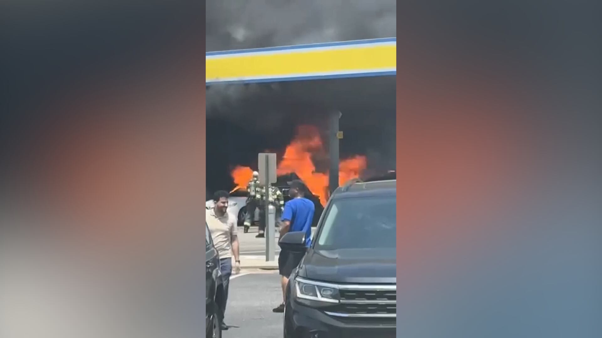 Possible road rage led to vehicle fire at Columbia-area gas station