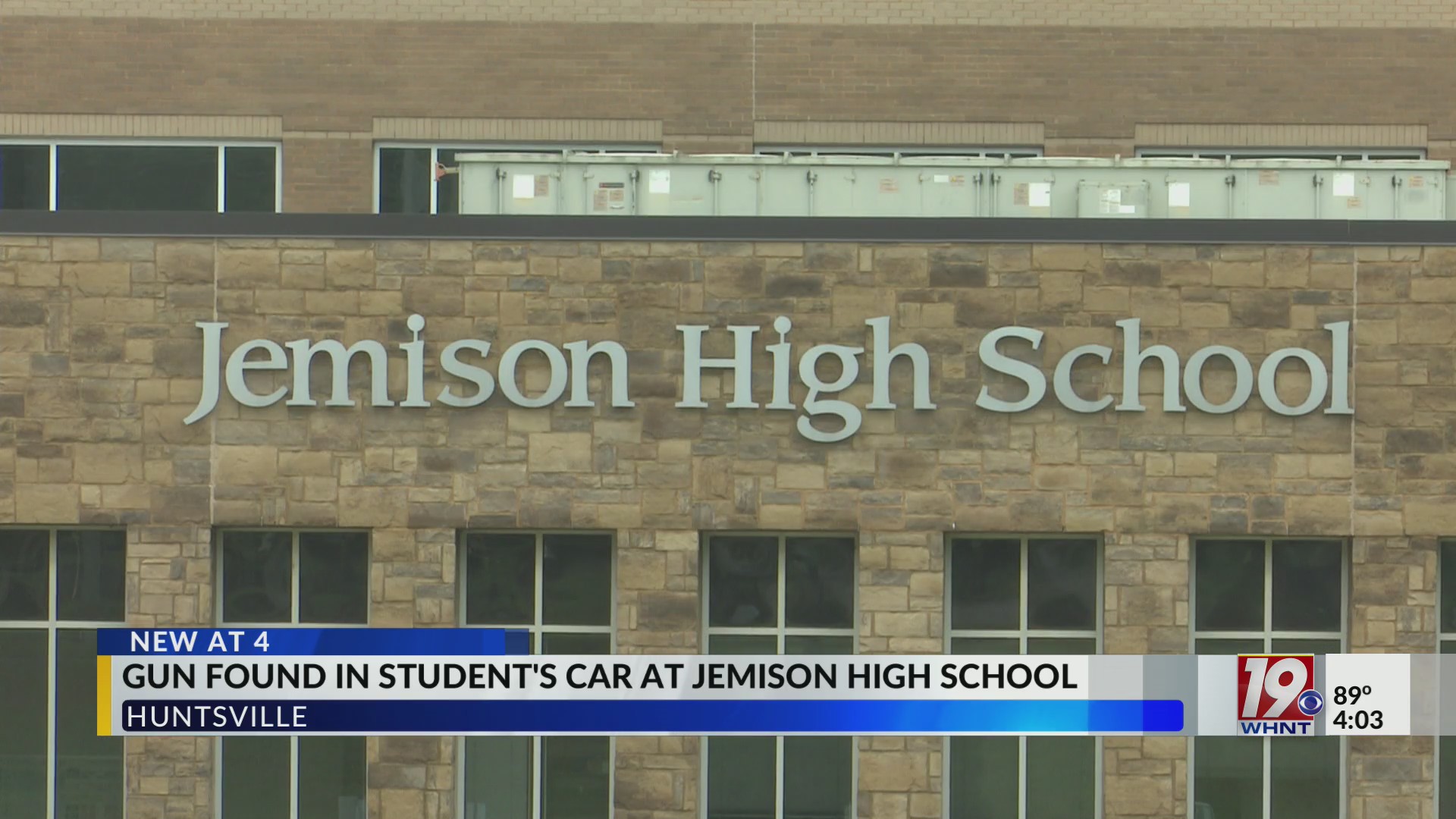 Gun found in student's car at Mae Jemison HS | May 18, 2026 | News 19 ...