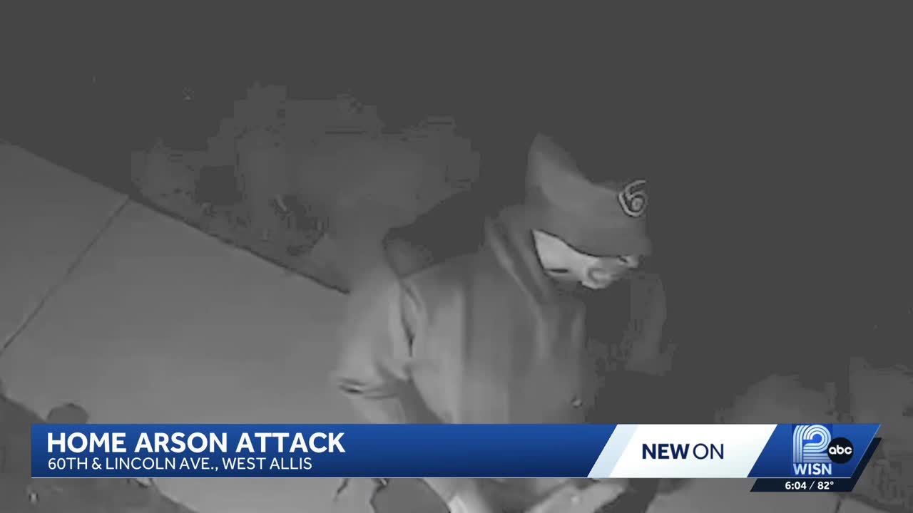 Caught on camera: Man sets fire to West Allis home