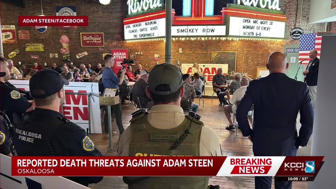 Adam Steen holds campaign event in Oskaloosa despite reported death threats