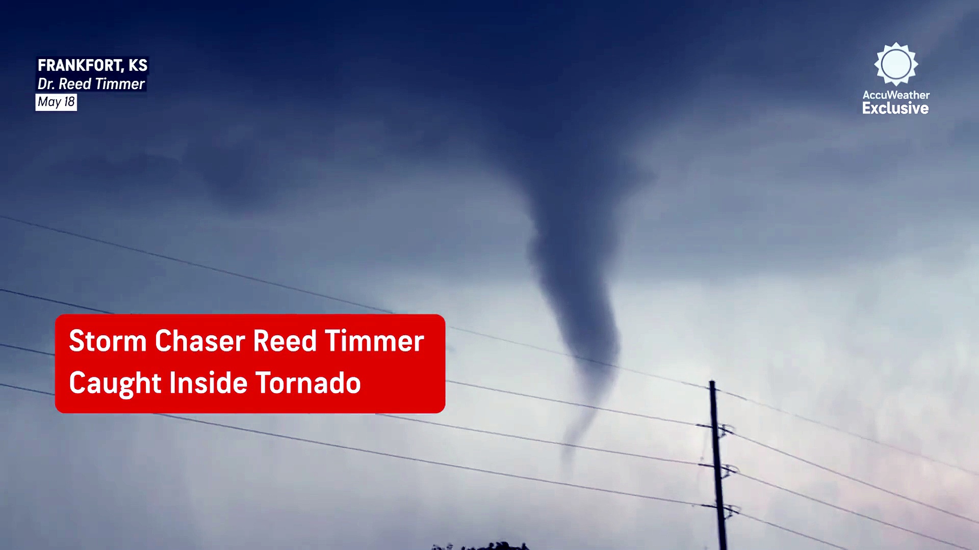 Reed Timmer finds himself inside tornado in Kansas