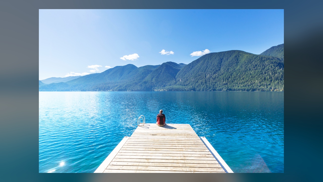 This Washington lake is 600 feet deep and you can see 60 feet straight ...