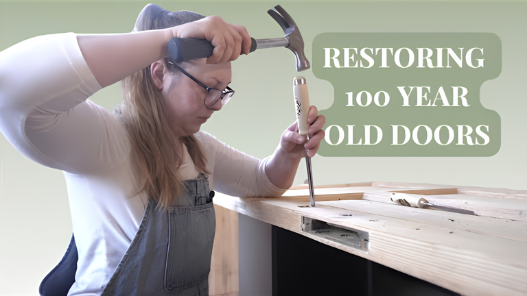 I restored 100 year old doors by hand using traditional natural methods
