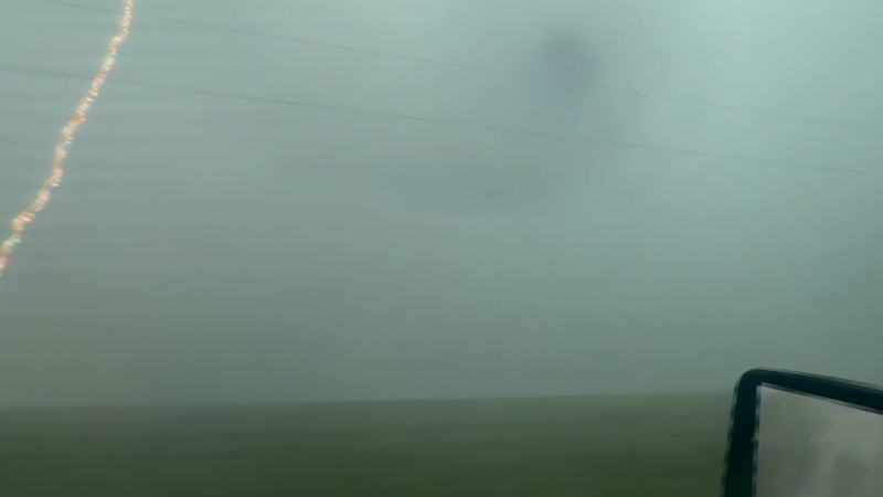 Reed Timmer captures rain-wrapped tornado near Blue Rapids, Kansas