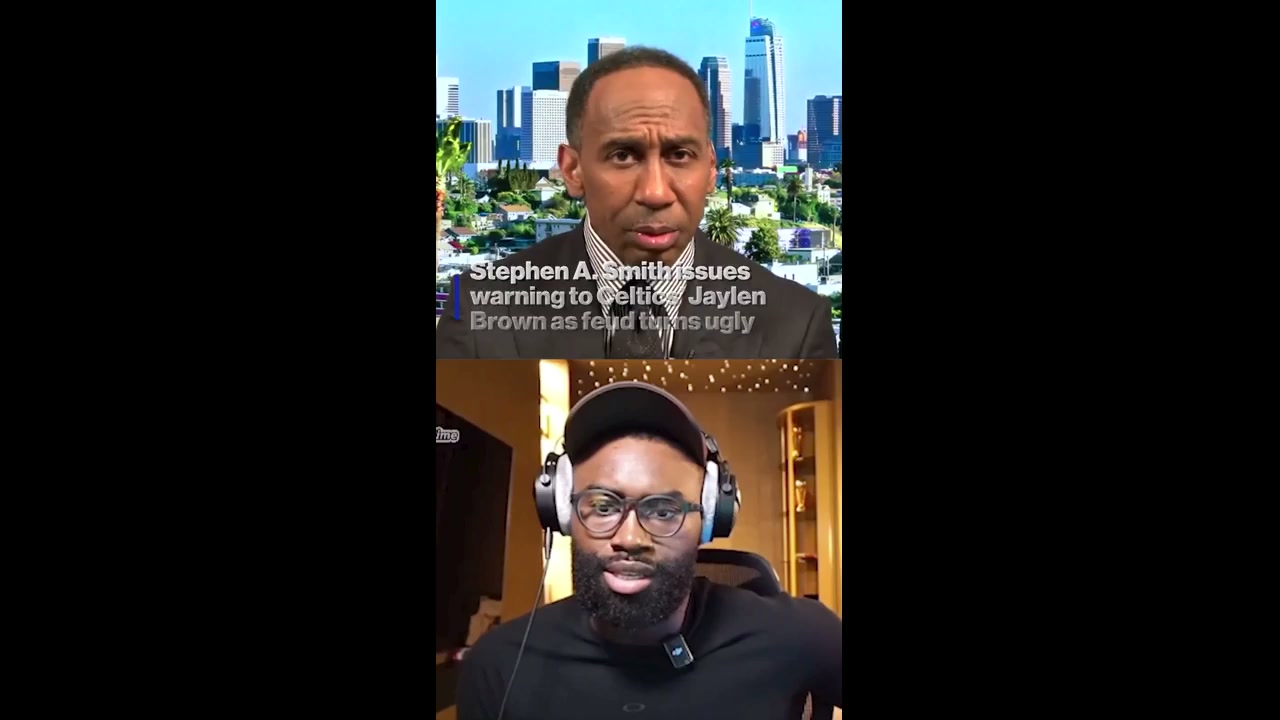 Stephen A Smith issues warning to Celtics’ Jaylen Brown as feud turns ugly