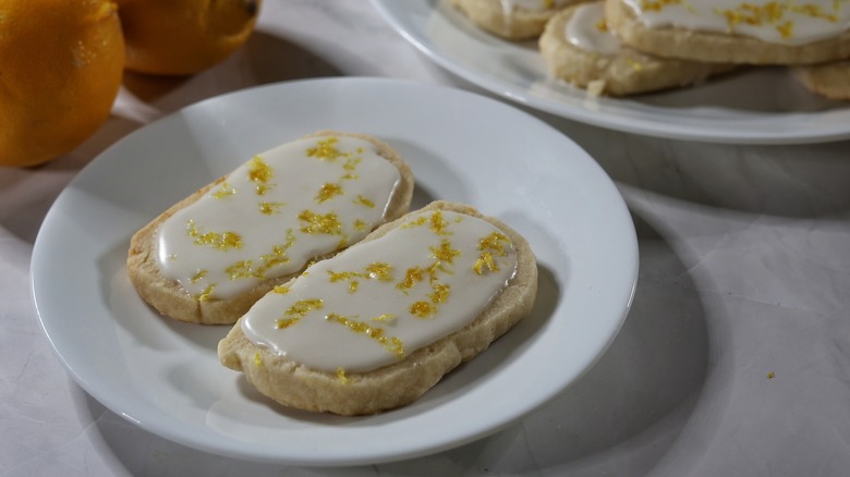 Lemon shortbread cookies recipe