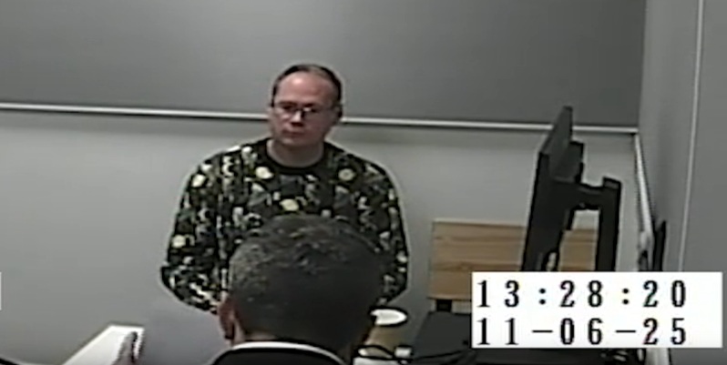 Police tapes capture moment partner of teacher accused of baby murder ...