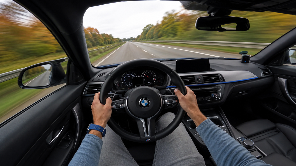 BMW M140i testata ad alta velocità sull'Autobahn