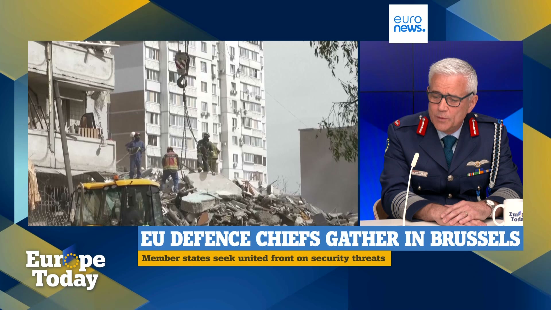 Ukraine is our 'number one priority' - top EU military chief tells Euronews