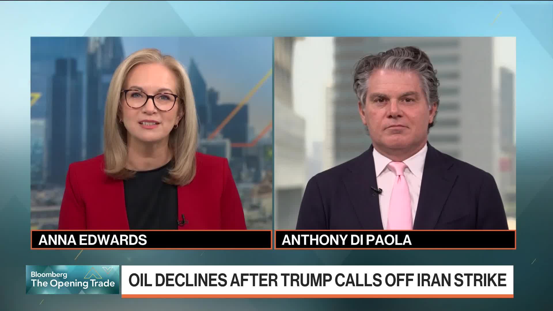Oil falls as Trump says he called off Iran strike
