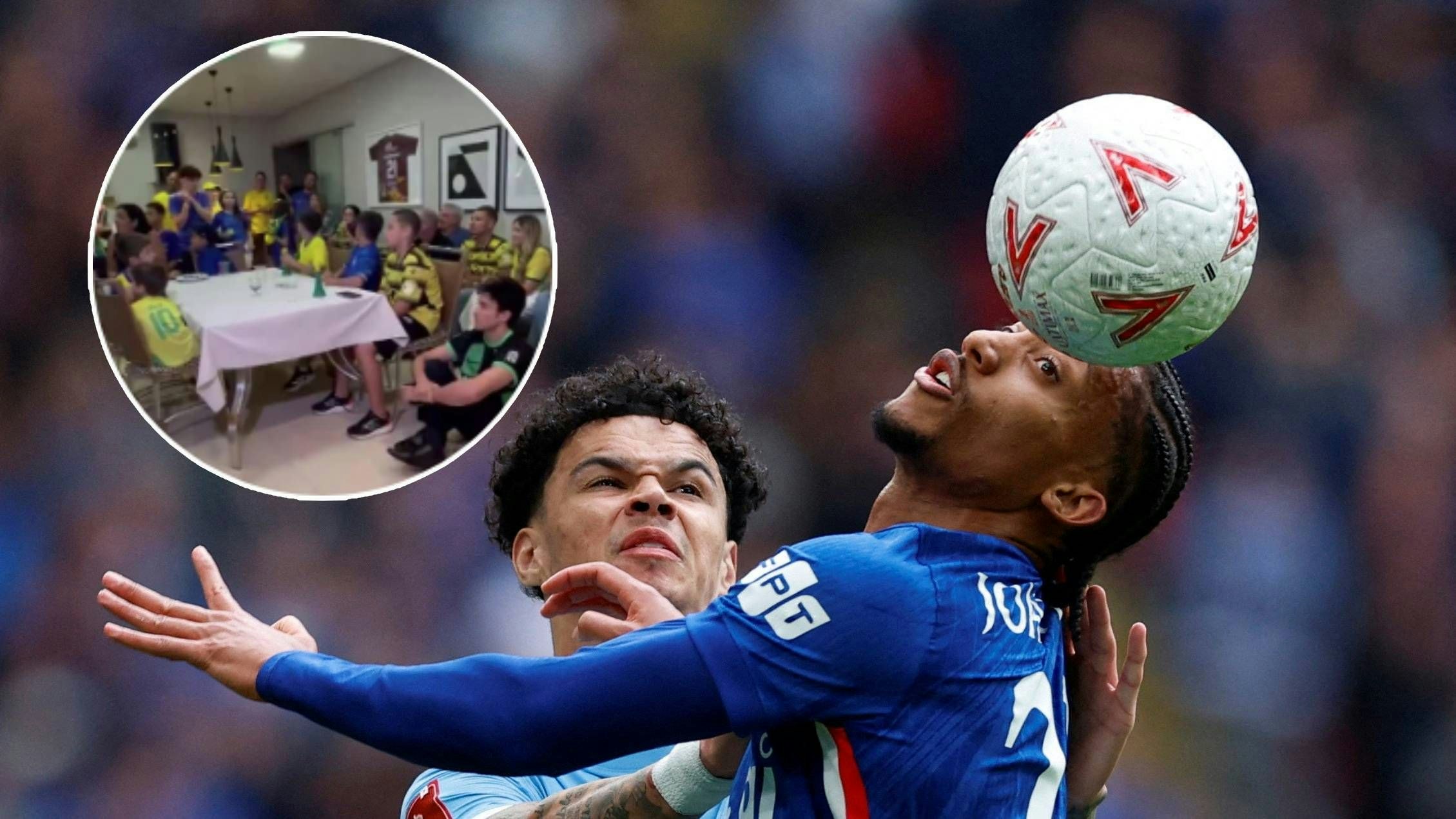 Familie versammelt, Brasilien-Star kriegt WM-Korb im TV