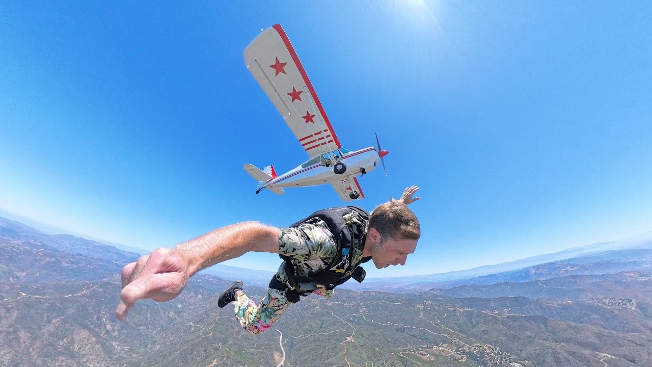 He pushed harder into the freefall and the adrenaline never slows down