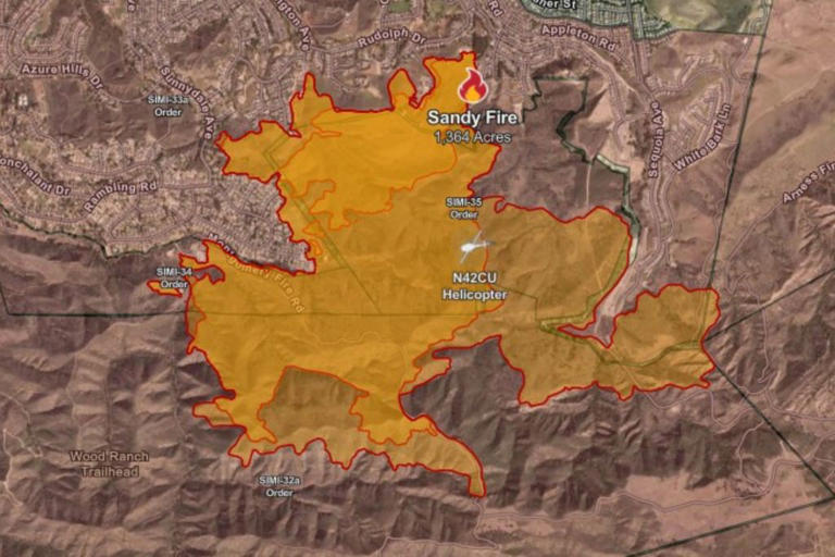 Sandy Fire evacuation map as Gavin Newsom responds to fast-moving blaze