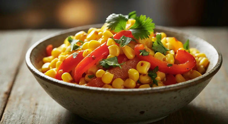 How to make sweet corn and capsicum stir-fry for healthy everyday lunches