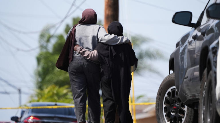 Three killed after two teenagers open fire at California mosque