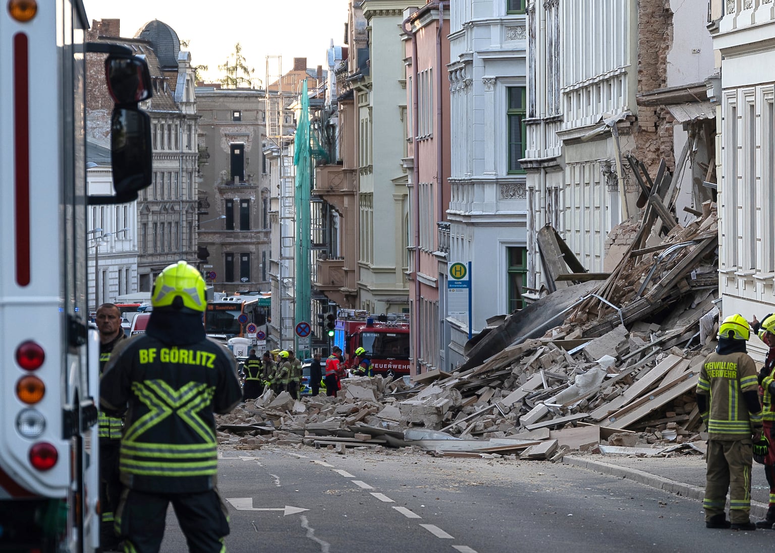 Rescuers search for three people missing after German building collapse