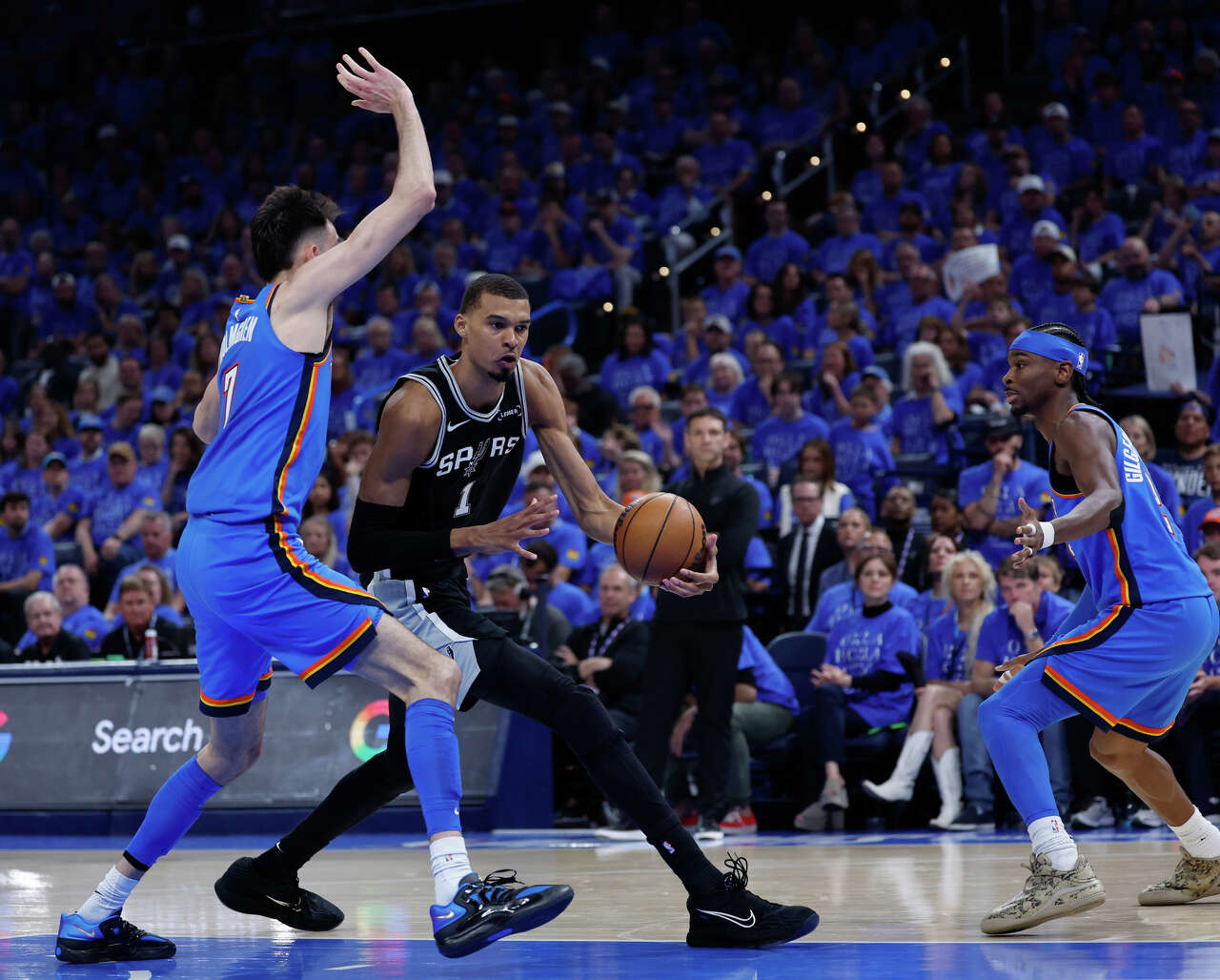 Spurs vs. Oklahoma City Thunder, Game 1: Wemby's historic night lifts ...