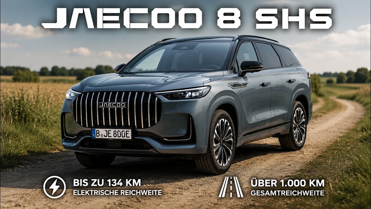 2026 JAECOO 8 SHS: Luxus-SUV mit 428 PS & 1.000 km Reichweite