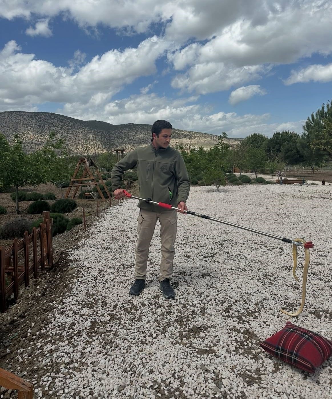 Burdur’da eve giren 'Hazer yılanı' doğaya salındı