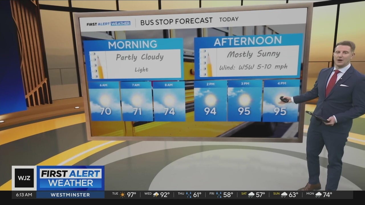 Scorching hot weather forecast for Maryland