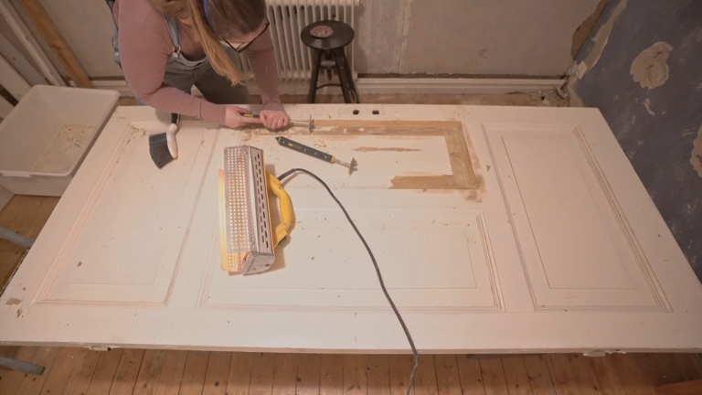 I restored 100 year old doors by hand using traditional natural methods