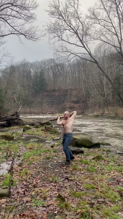 River rope flow smooth movement & flow practice outdoors