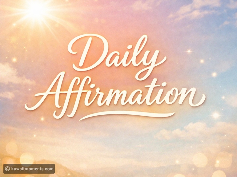 Daily affirmation for today to kickstart your vibe