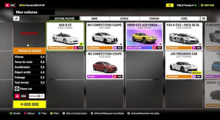Forza Horizon 6 : Obtenir la Honda NSX-R GT, emplacement du trésor de ...
