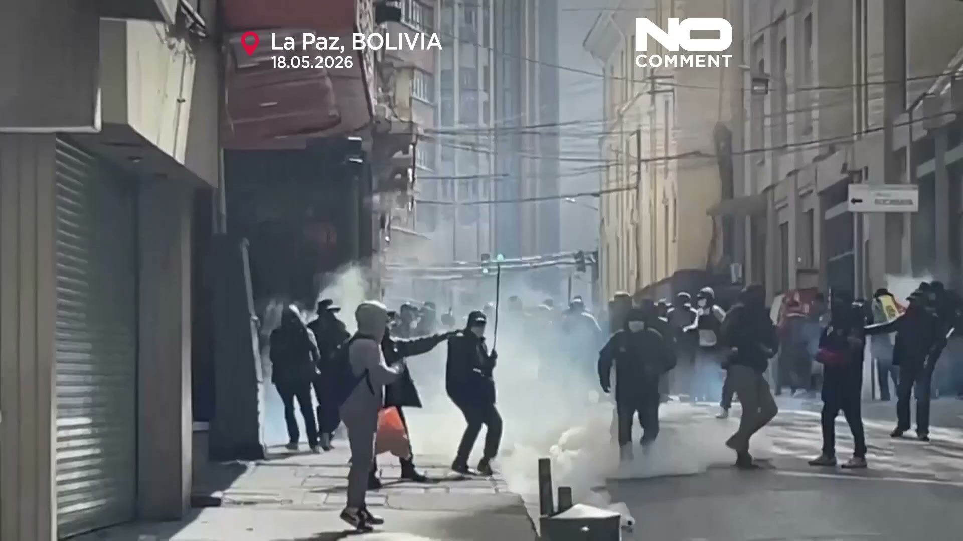 Clashes erupt in Bolivia amid economic crisis